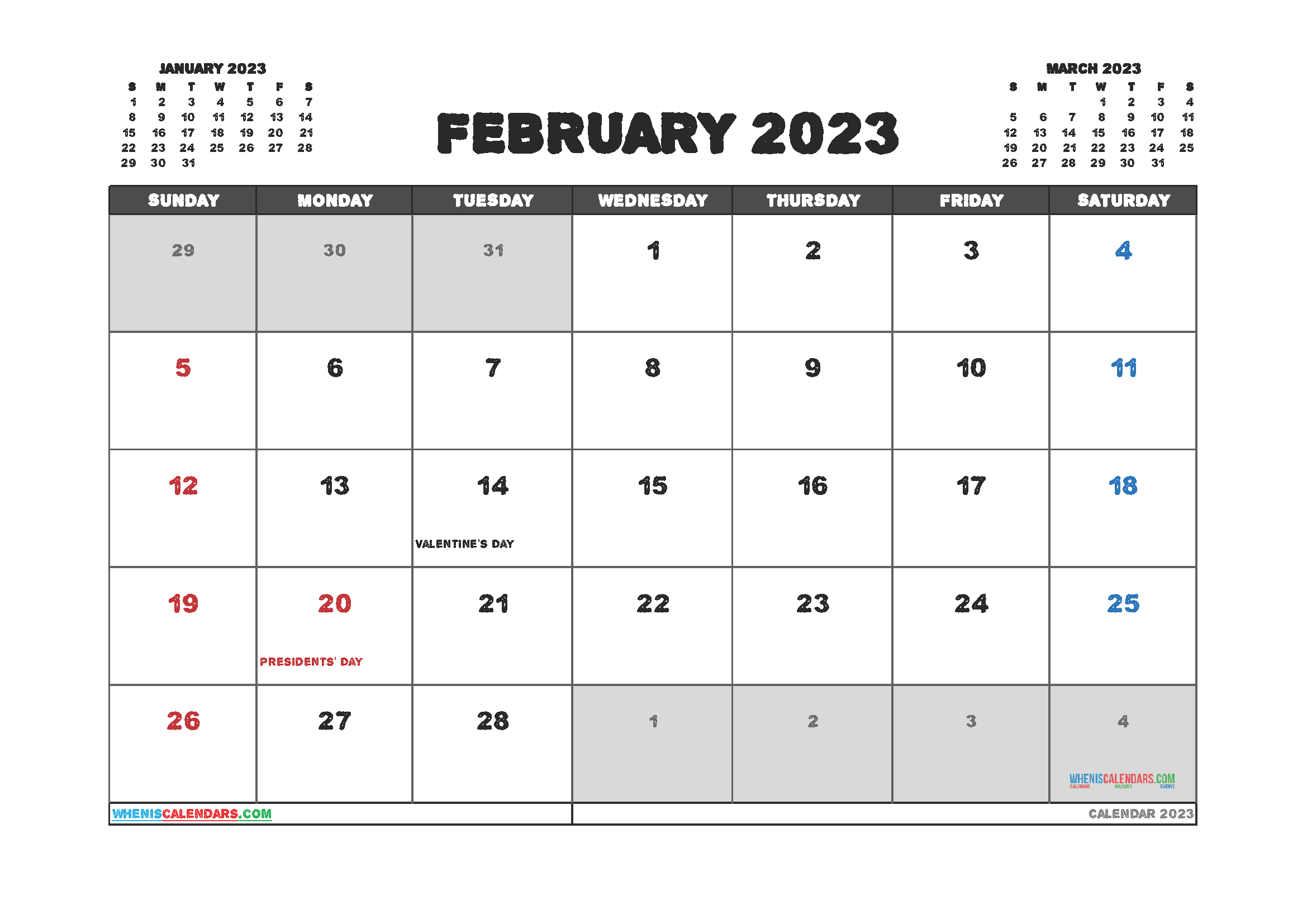 Free Calendar 2023 Printable FREE Printable Online